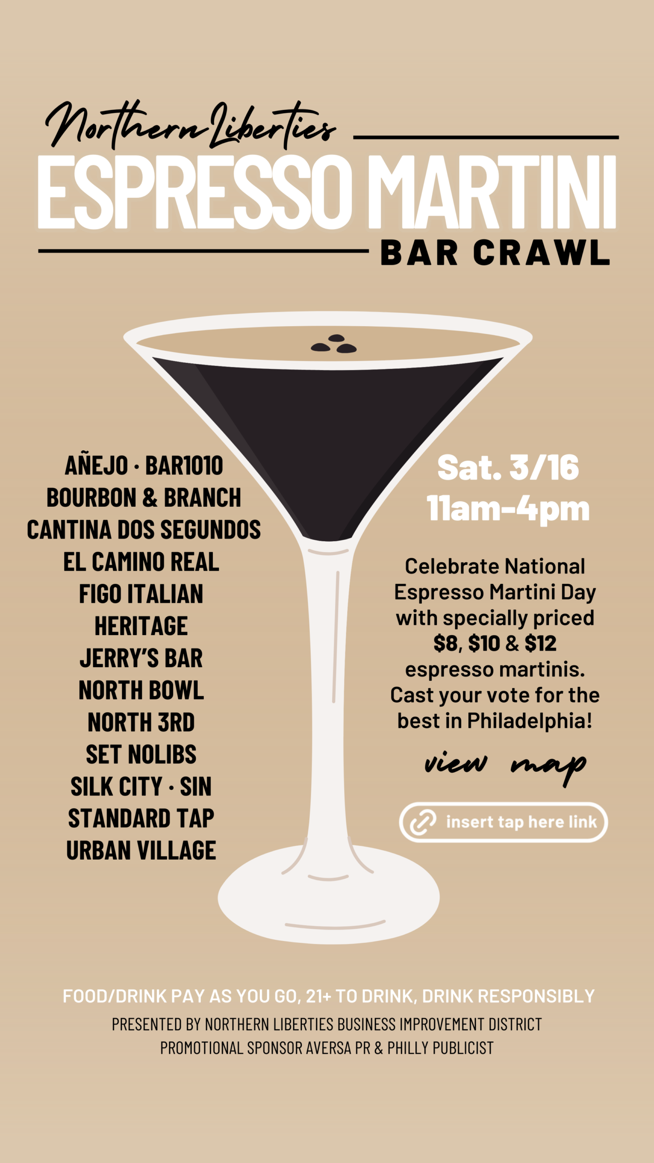 Northern Liberties Espresso Martini Crawl - NLBID | Northern Liberties ...